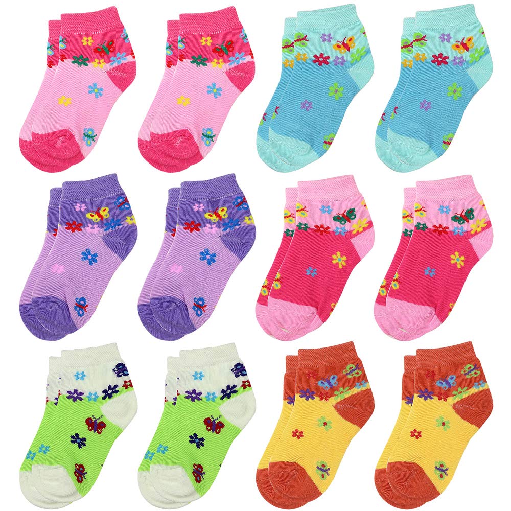 12-Pack Butterfly Girl Ankle Socks – Falari